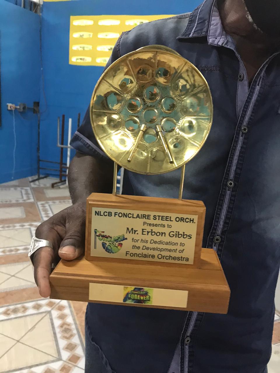 NLCB Fonclaire thanked Mr. Erbon Gibbs | NLCB Fonclaire Steel Orchestra